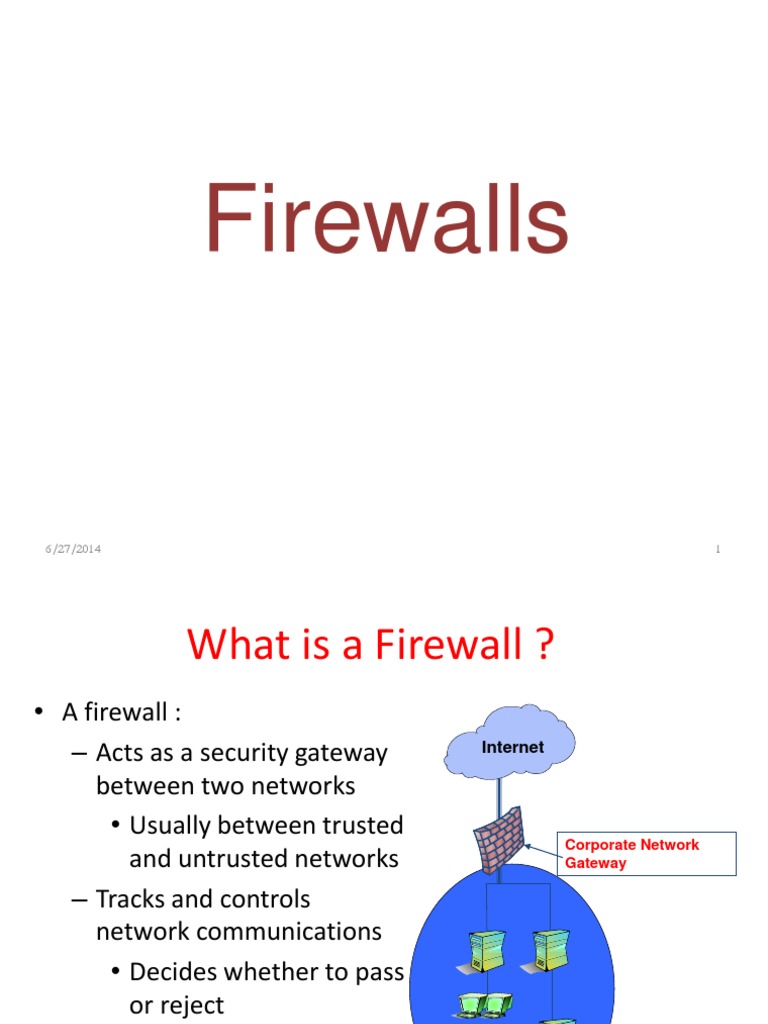 Firewalls And Packet Filters Pdf Firewall Computing Transmission Control Protocol