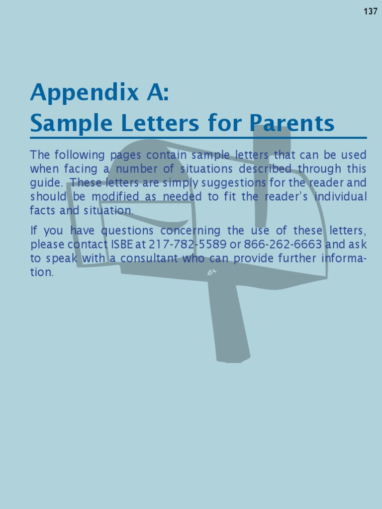 Samples of School Letters | PDF | Individualized Education Program ...