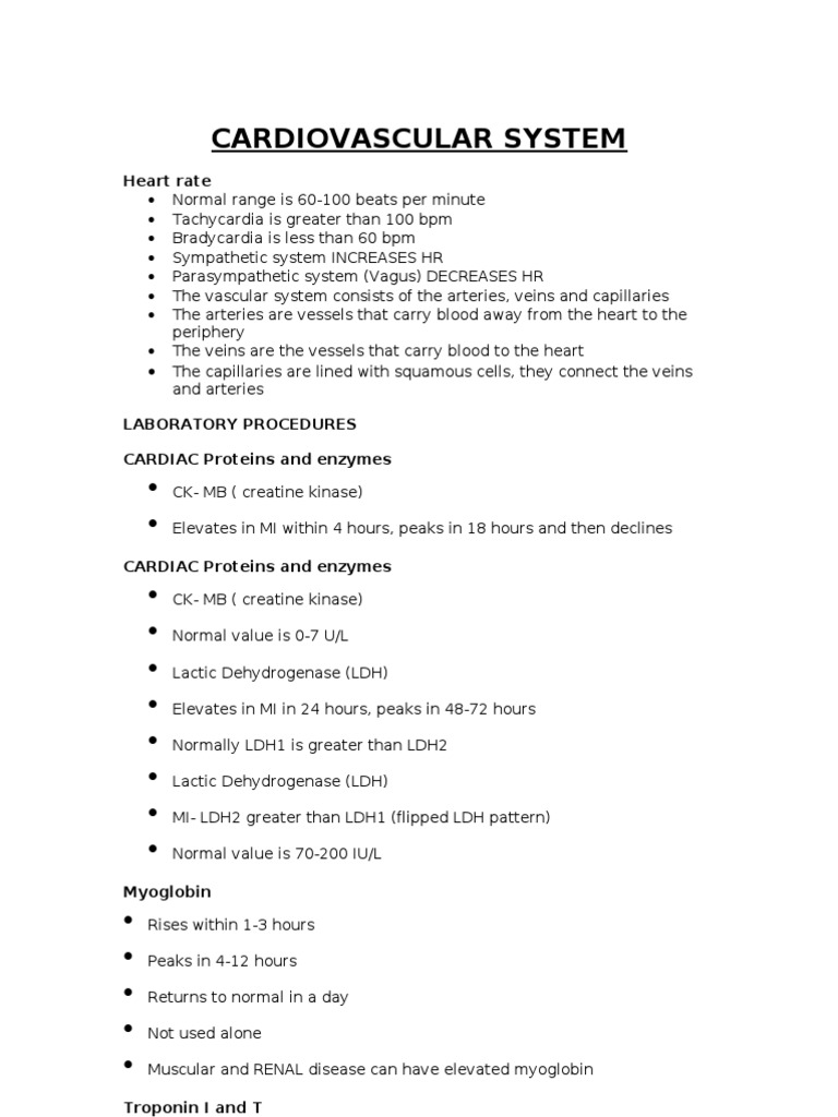 Cardiology Notes | PDF | Coronary Artery Disease | Heart