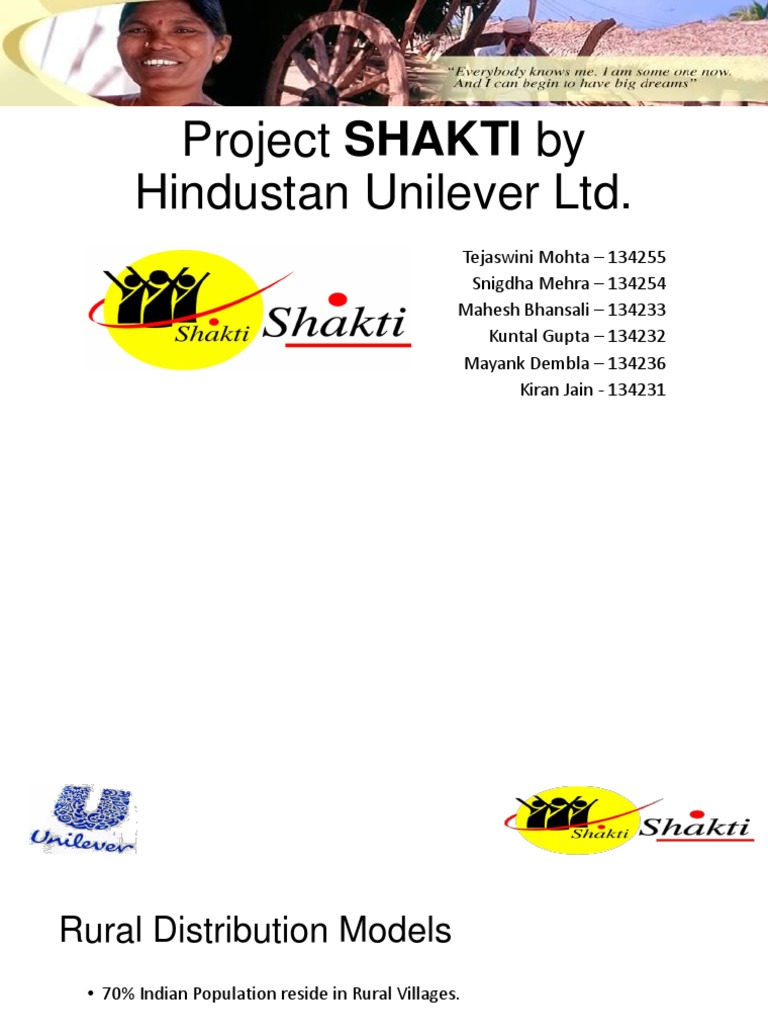 Project SHAKTI by Hindustan Unilever LTD | PDF