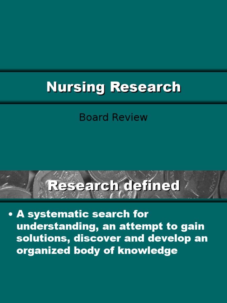 Nursing Research | PDF | Sampling (Statistics) | Hypothesis