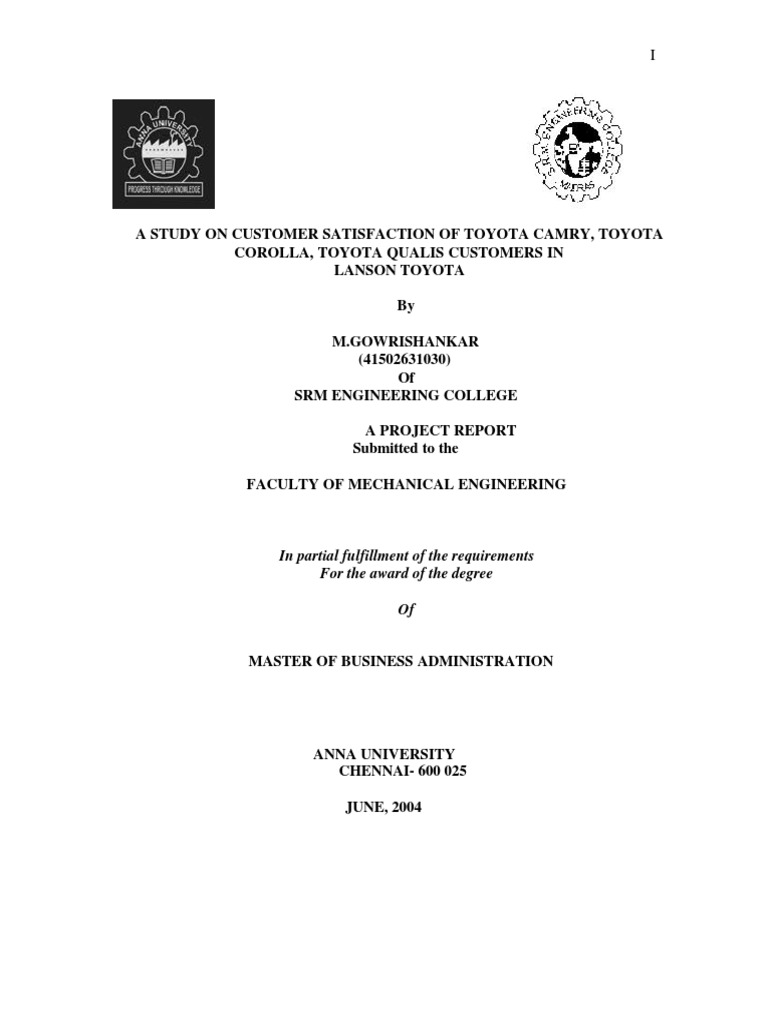 Toyota Project Marketing | PDF | Survey Methodology | Statistical ...