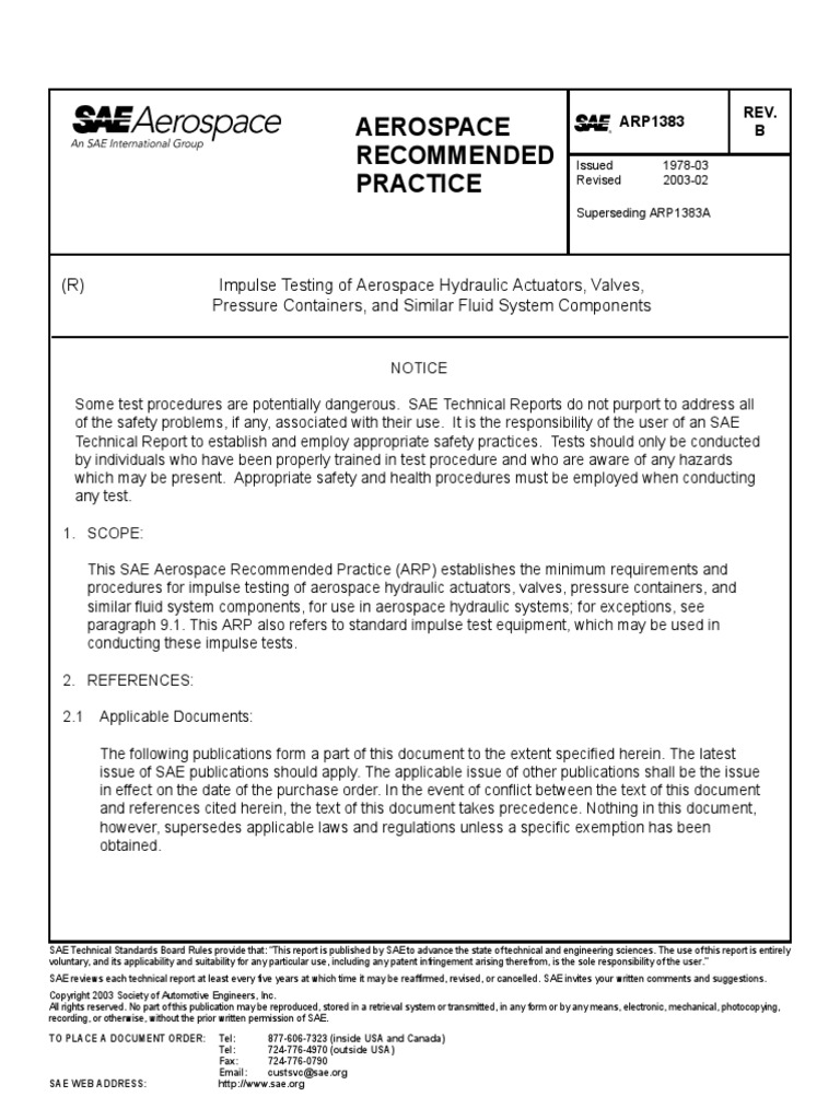 ARP1383 | PDF | Fatigue (Material) | Reliability Engineering