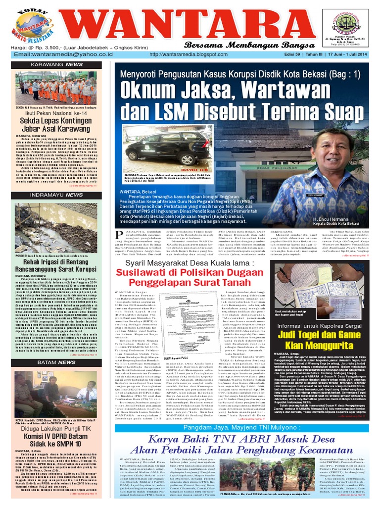 Wantara Cetak 58 PDF | PDF | Pengelolaan Keuangan & Uang | Ilmu Sosial