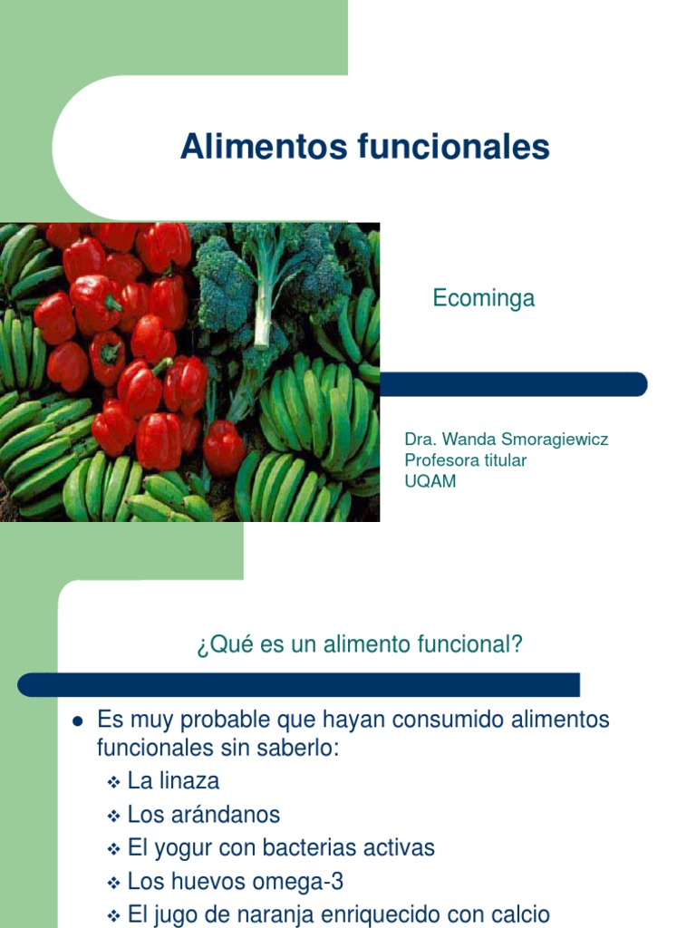 Alimentos Funcionales | Descargar gratis PDF | Ácido Graso Omega 3 | Comida funcional