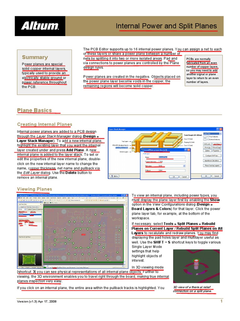 Internal Power and Split Planes | PDF | Printed Circuit Board ...