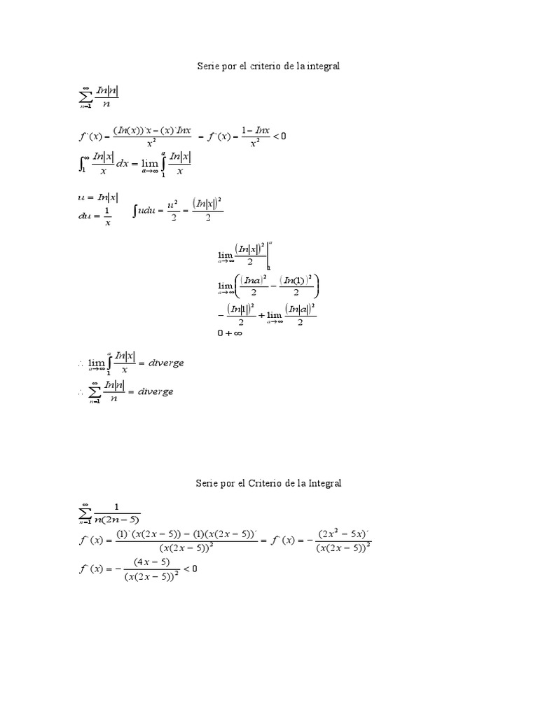 Serie (Ejercicios Resueltos) | PDF | Calculus | Functions And Mappings