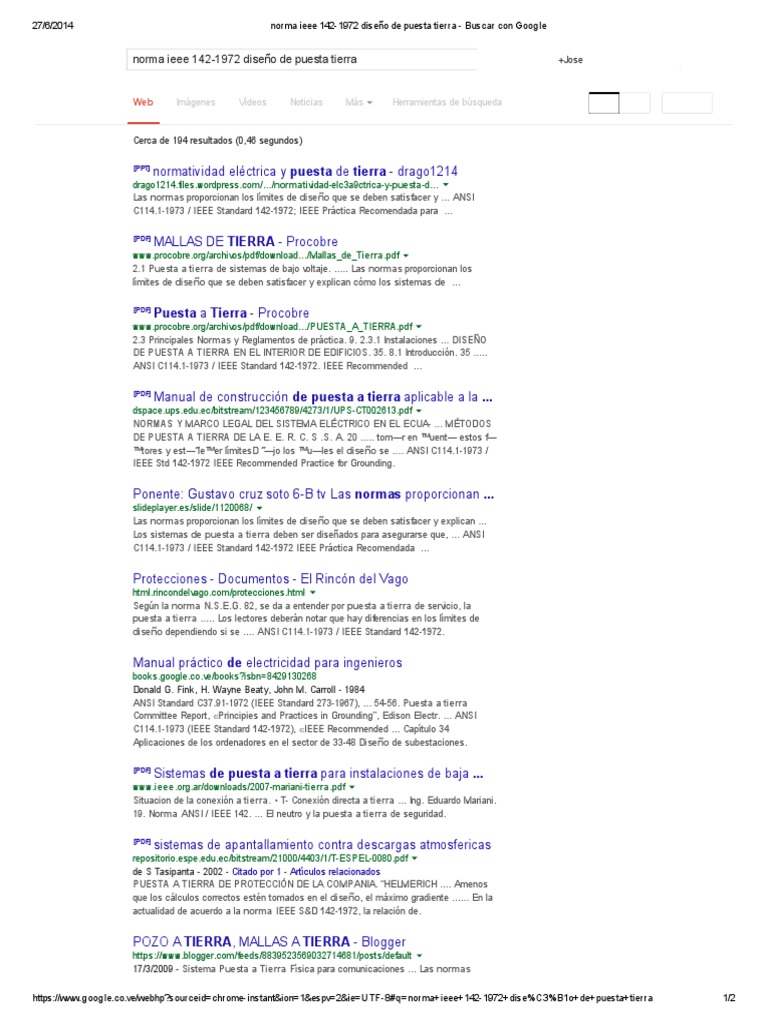 Norma Ieee 142-1972 Diseño de Puesta Tierra - Buscar Con Google | PDF ...