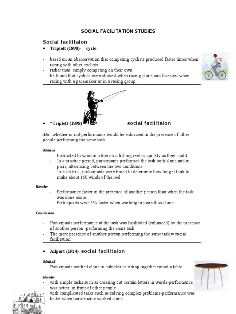 Social Facilitation Studies[1] | Emergence | Action (Philosophy)