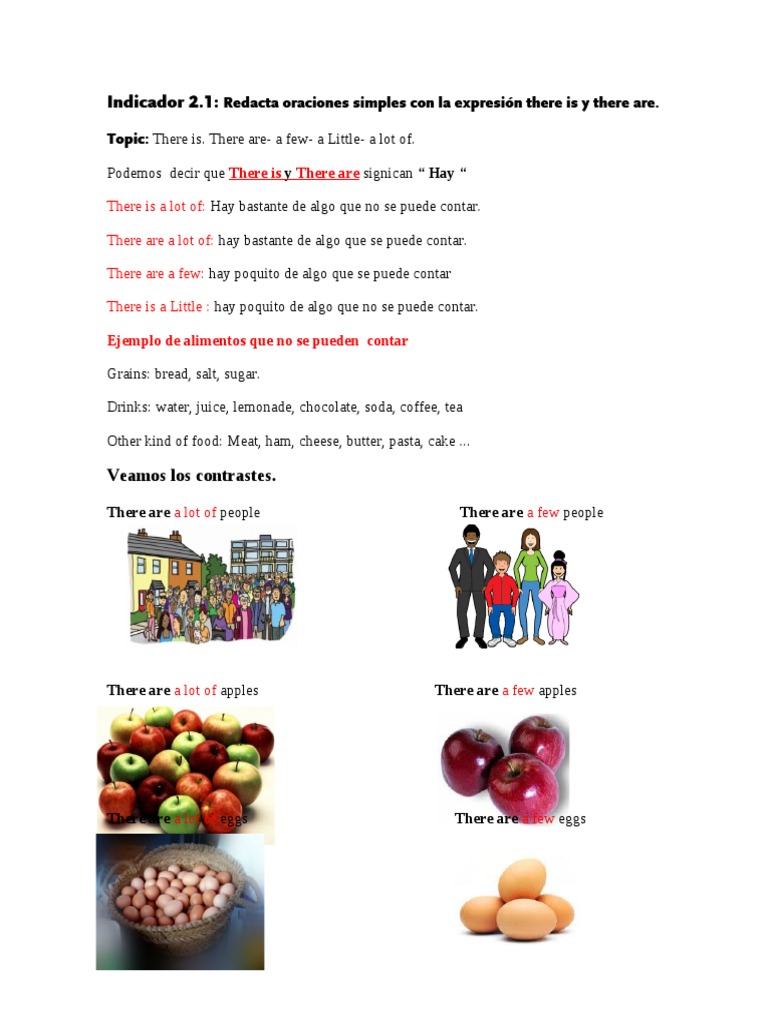 Using "There is" and "There are" in Sentences | PDF