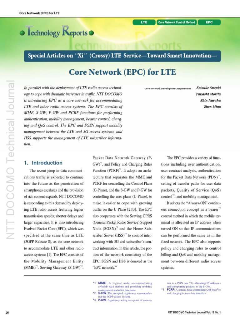 Call Flow - EPC To LTE | PDF | Business