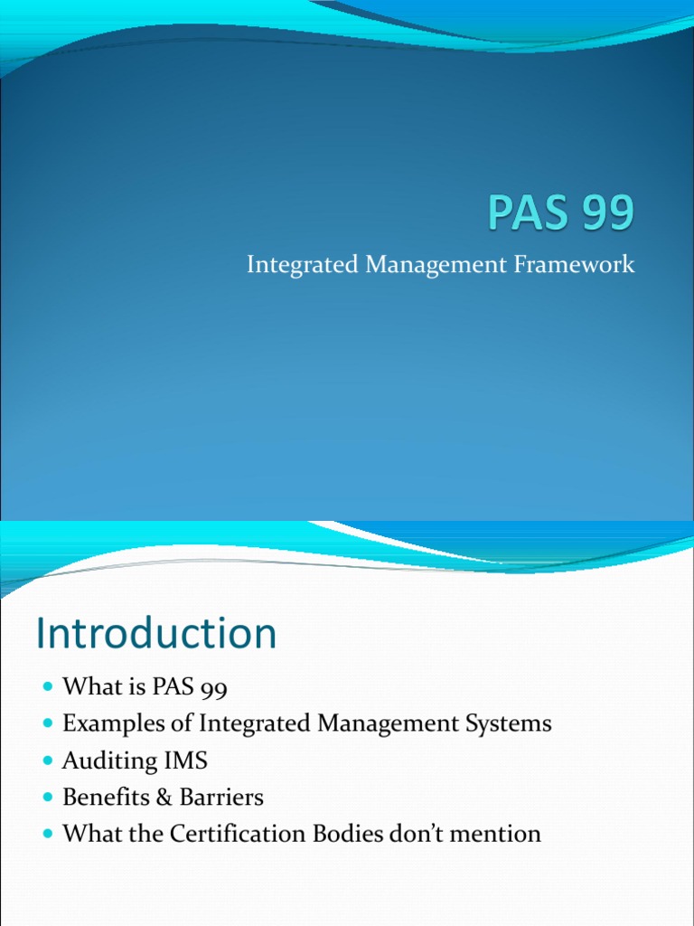 Pass 99 Integración | PDF | Audit | Iso 9000