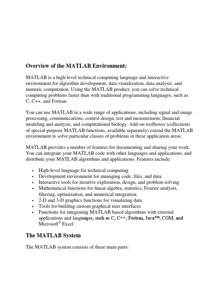 Matlab Notes | PDF | Matlab | Graphical User Interfaces