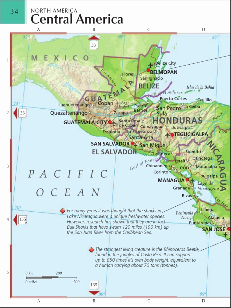 Central America Geography and Wildlife | PDF