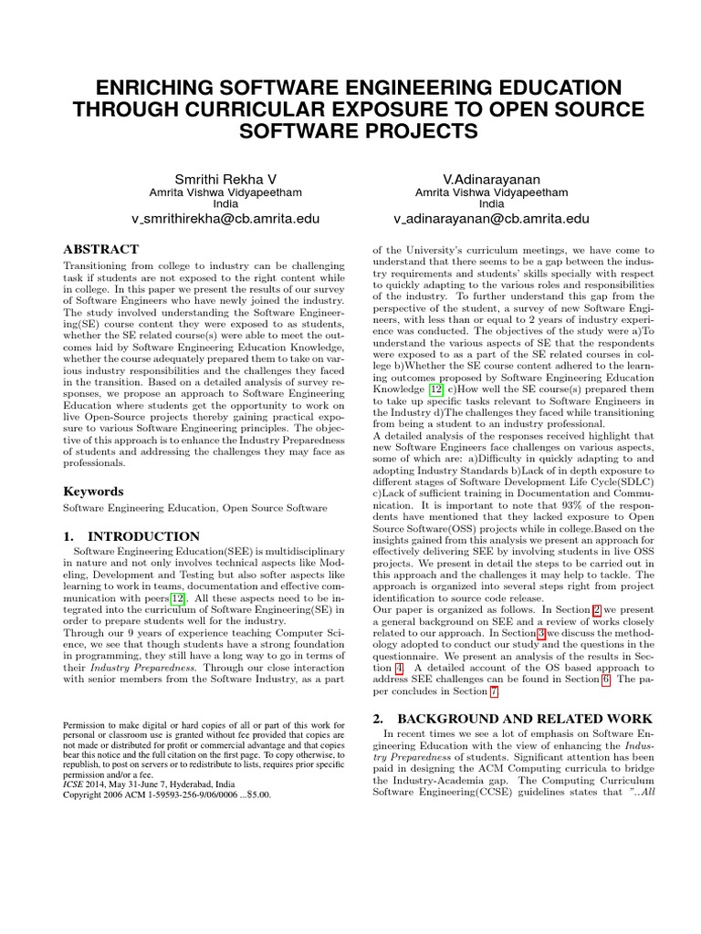 Smrithi Seet Icse2014 1 | PDF | Source Code | Software Engineering