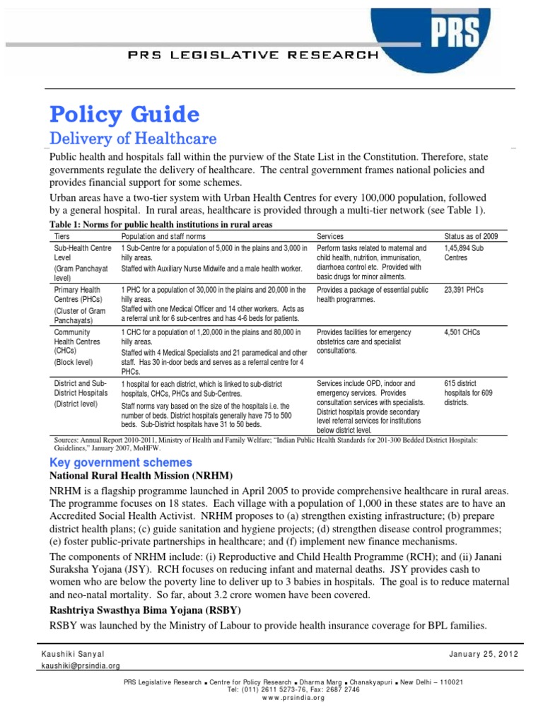 Policy Guide - Healthcare - ENG | PDF | Health Economics | Public Sphere