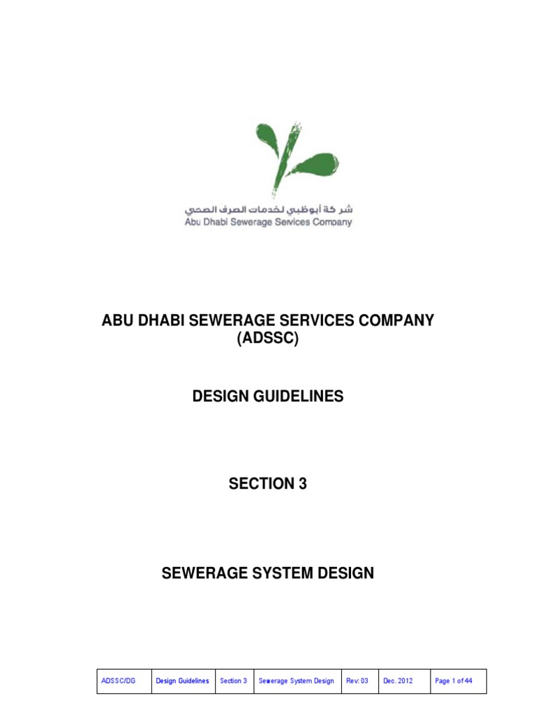 Sewerage System Design-Version 3 0 | PDF | Sanitary Sewer | Pumping Station
