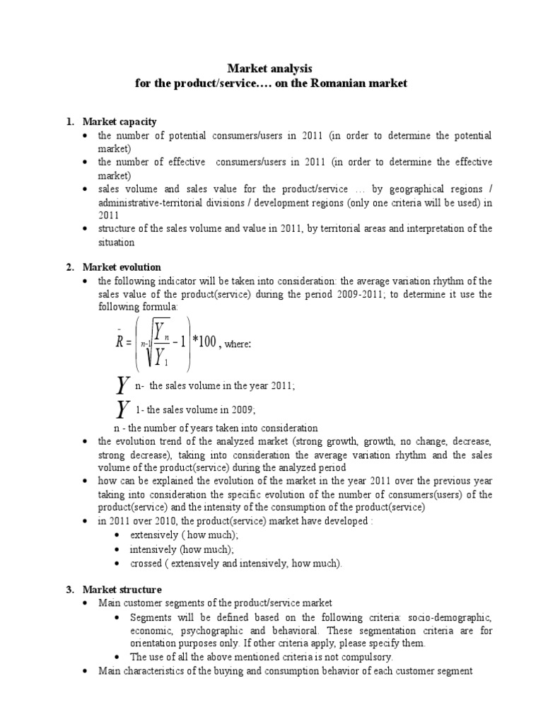 Project - Market Analysis | Download Free PDF | Market Analysis ...