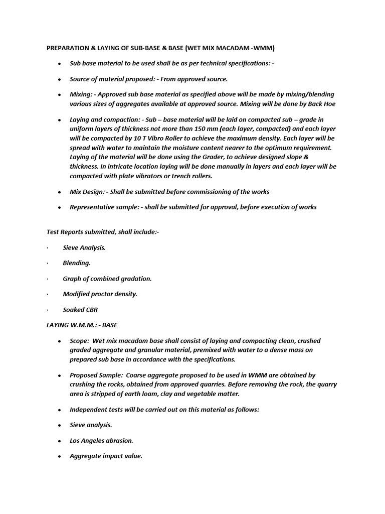 WMM Procedures | PDF | Industries | Materials