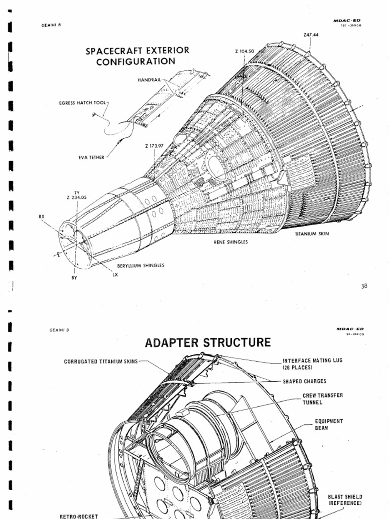 Gemini B Mol Schematics | PDF | Science | Space Programme
