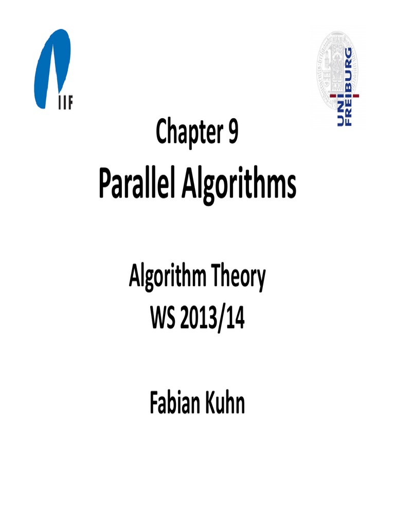 Parallel Algorithms: Chapter 9 | PDF | Algorithms | Mathematical Concepts