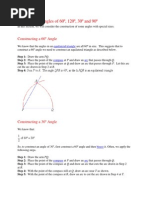 Construct 45° Angle with Compass | PDF | Elementary Mathematics ...
