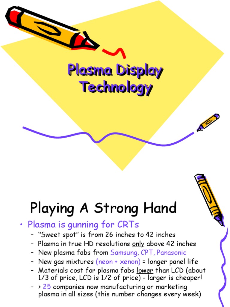 Plasma Display Technology | PDF | Electrical Engineering | Filmmaking