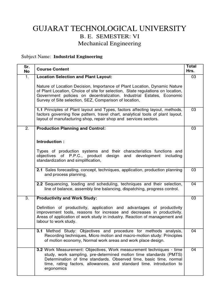 Industrial Engineering Pdf Industrial Engineering Operations