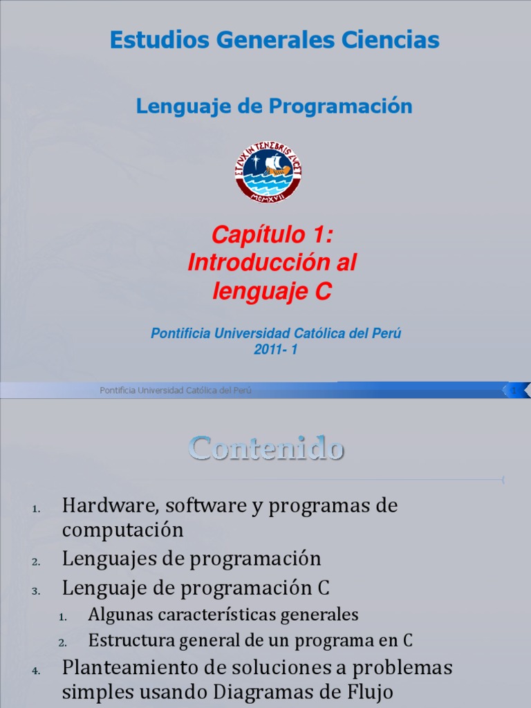 Cap 01 - Introduccion Al Lenguaje C | PDF | Lenguaje de programación ...