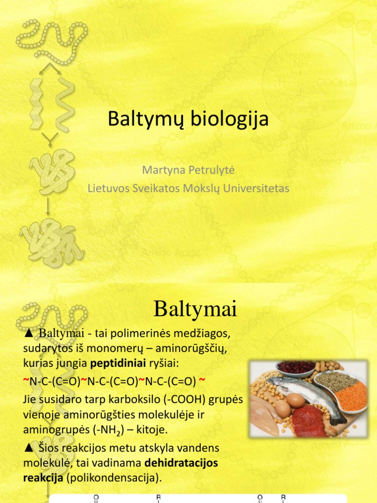 Baltymų Biochemija | PDF