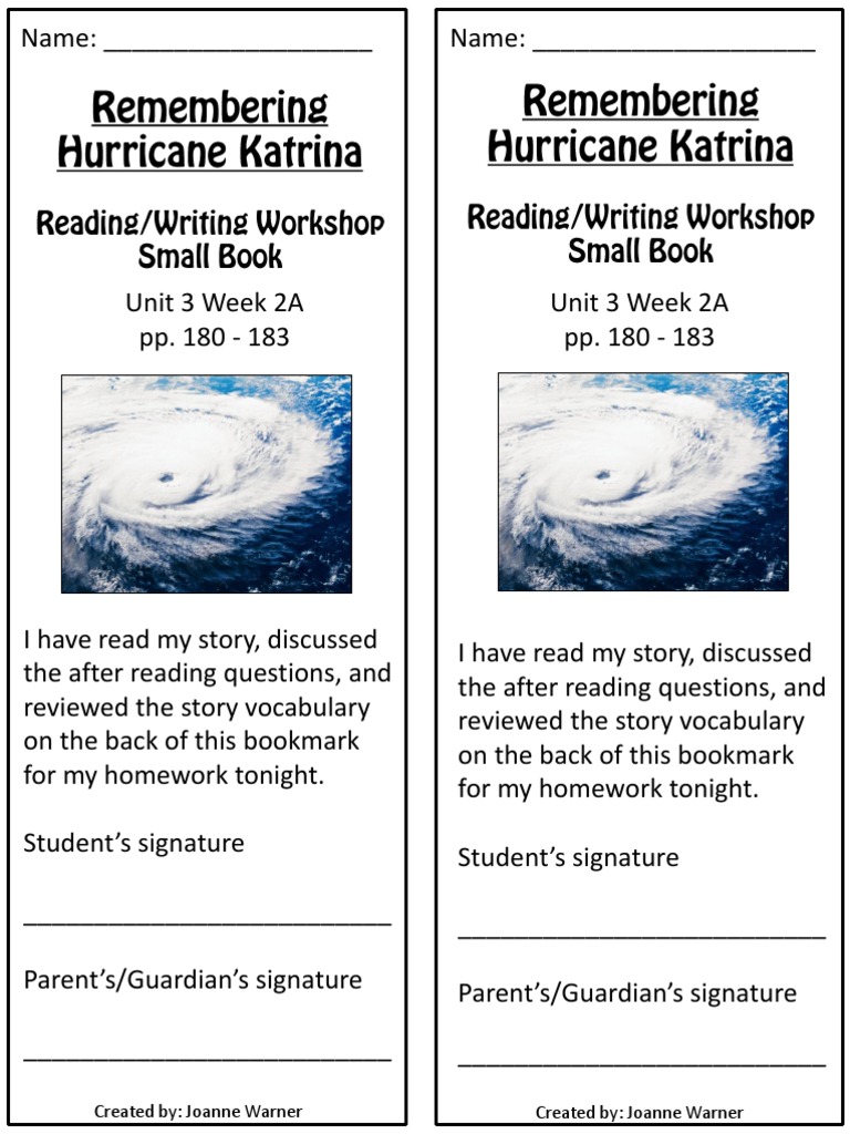 3 2a Bookmark Remembering Hurricane Katrina | PDF | Tropical Cyclones ...