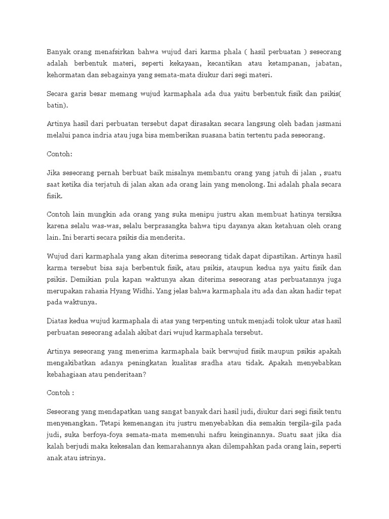 Implementasi Karma Phala 9 | PDF | Pengembangan Diri