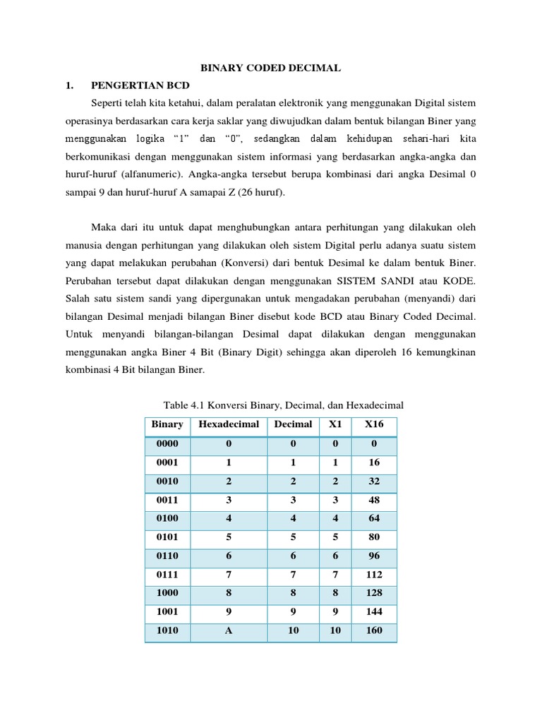 Binary Coded Decimal | PDF