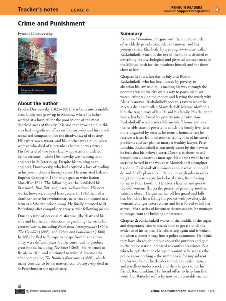 Resumen The Crime and Punishment | PDF