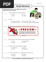 Simple Machines FAQs and Answers | PDF