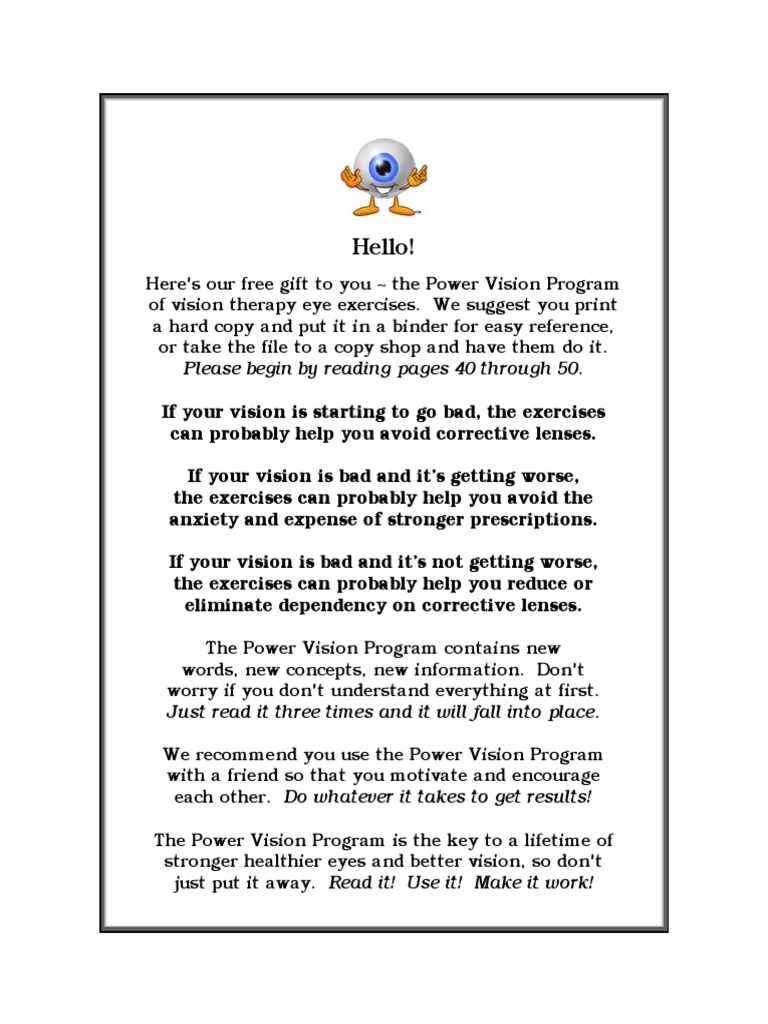 Vision Therapy | PDF | Human Eye | Visual Acuity