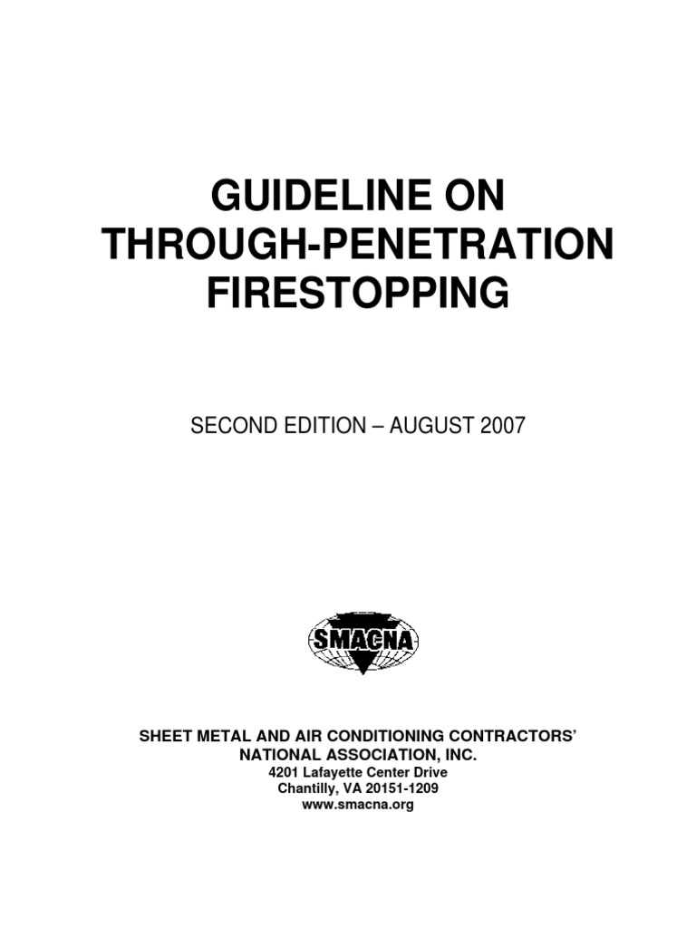 Guideline On Smacna Through Penetration Fire Stopping | PDF ...