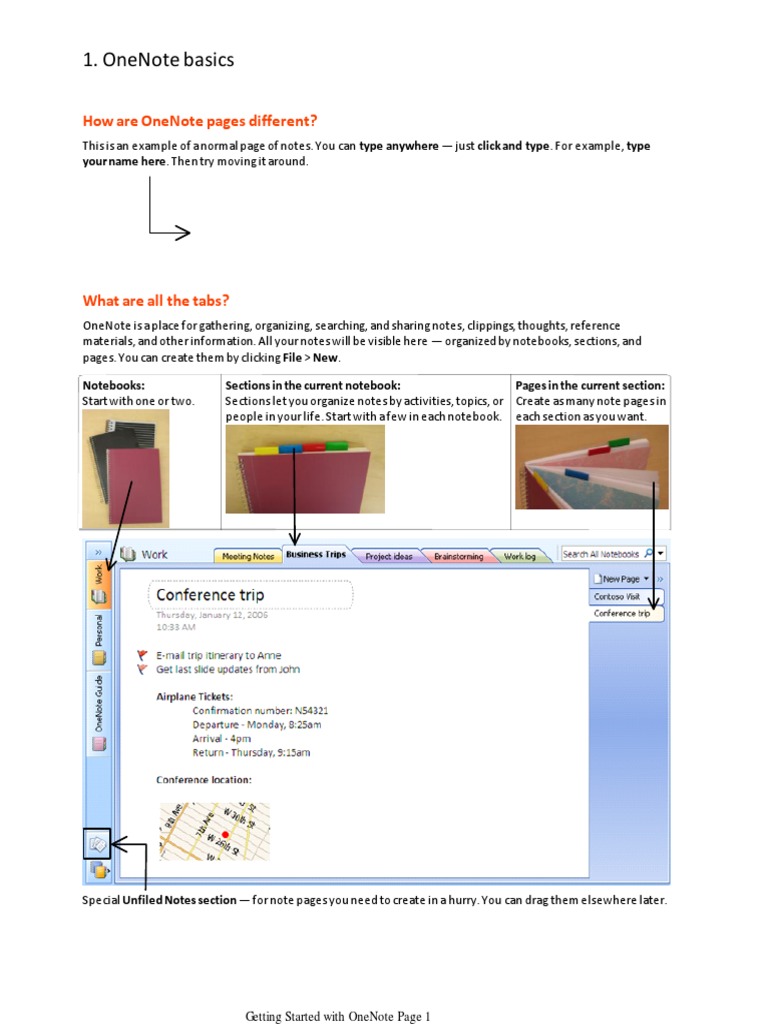 OneNote 2007 Guide | PDF | Mobile Device | Hyperlink