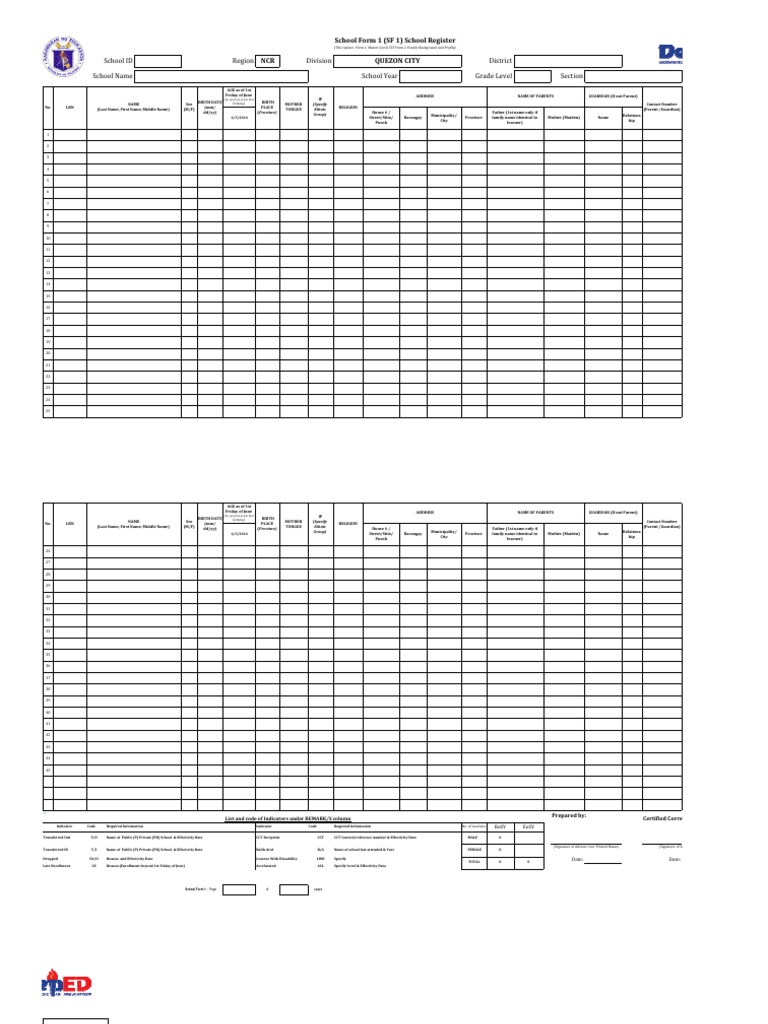 SCHOOL FORMS-white-For Implementation-EOY 2013 - Finalized-From BEIS ...