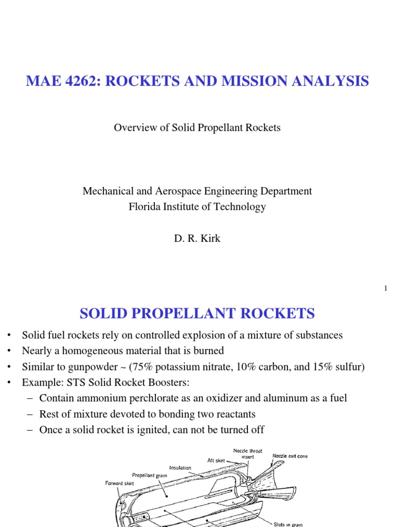 Solid Rockets Propellants | PDF | Rocket Propellant | Space Shuttle ...