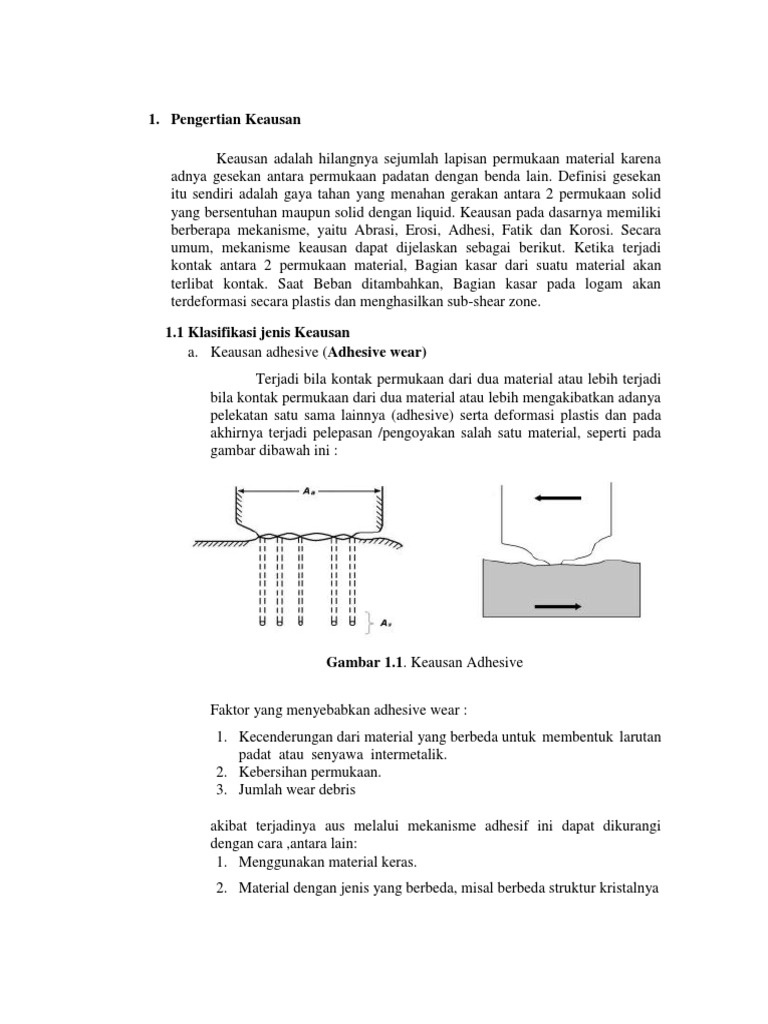 Keausan Material Teknik | PDF