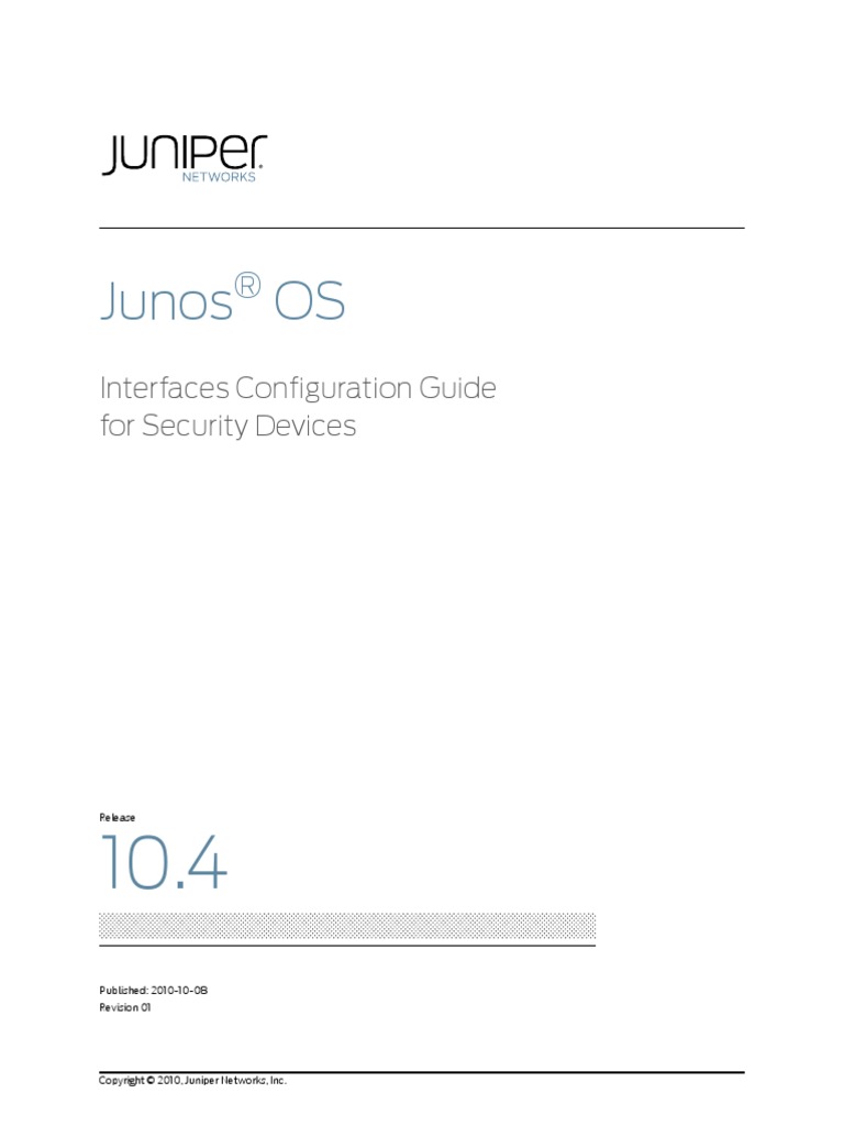 Junos Security Swconfig Interfaces | Download Free PDF | I Pv6 | License