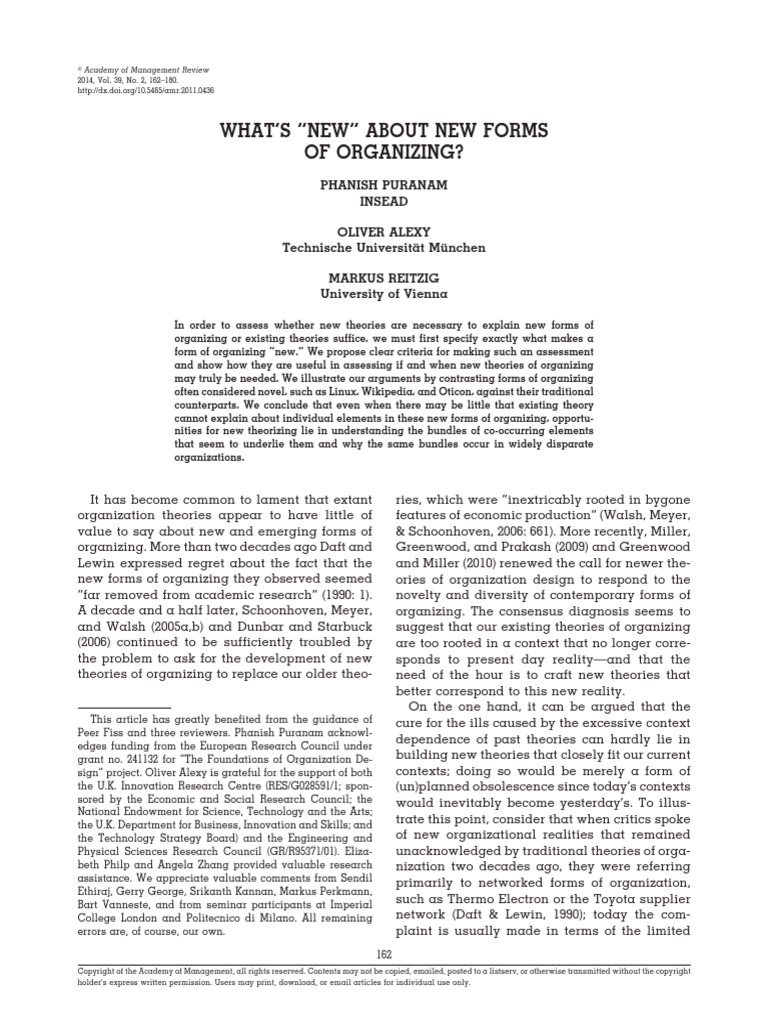 AMR - What's New About New Forms | PDF | Public Good | Wikipedia