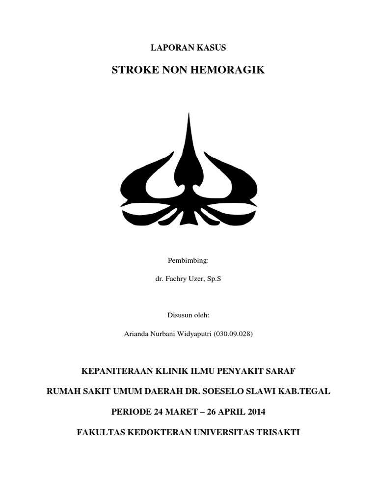 LAPORAN KASUS Stroke Non Hemoragik | PDF