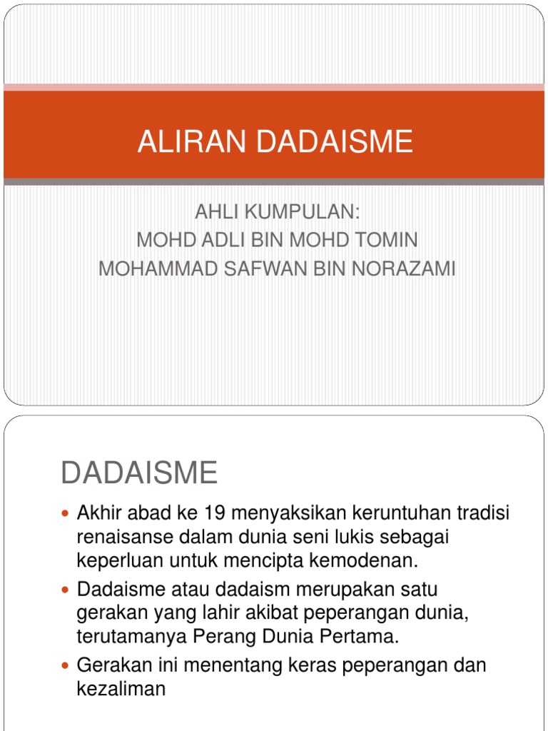 Aliran Dadaisme | PDF