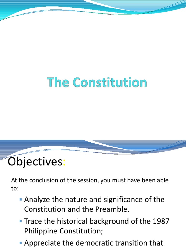1987 Constitution & Preamble | Constitution | Political Charters