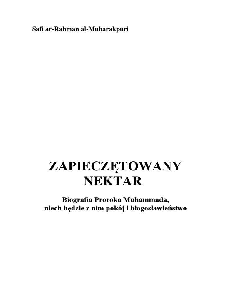 Zapieczętowany Nektar | PDF
