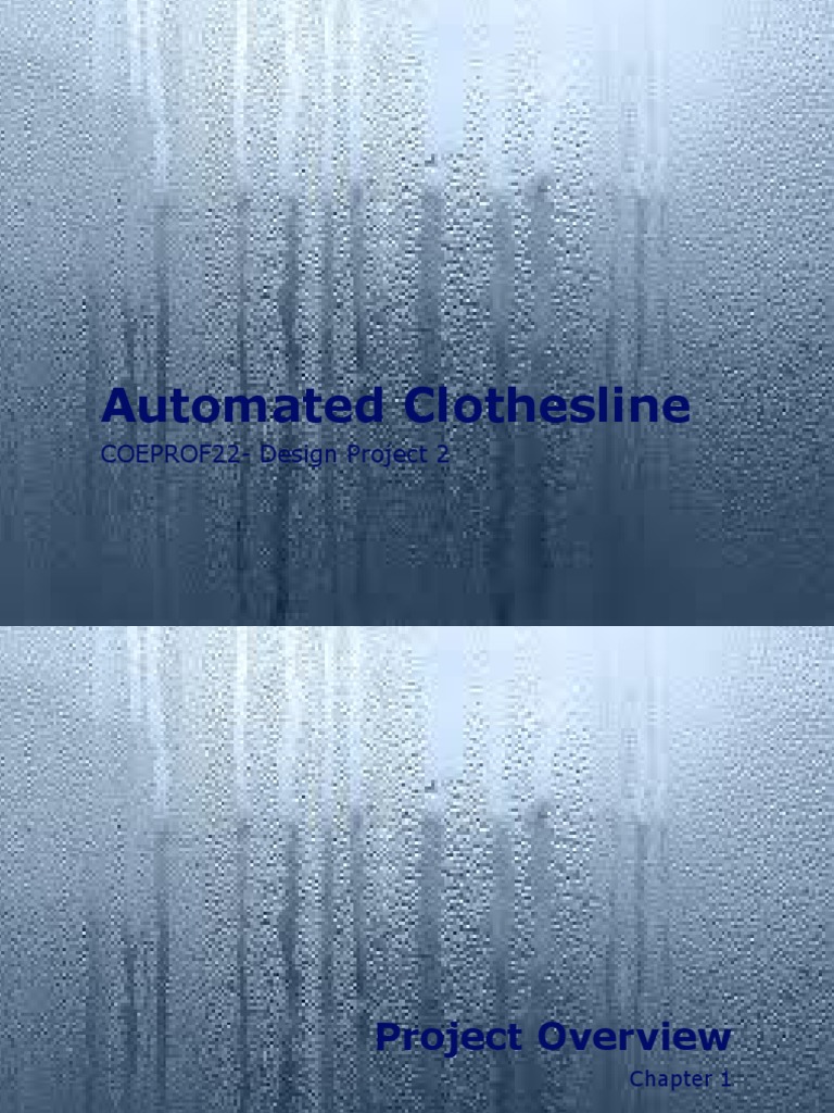 Smart Automated Clothesline Design | PDF