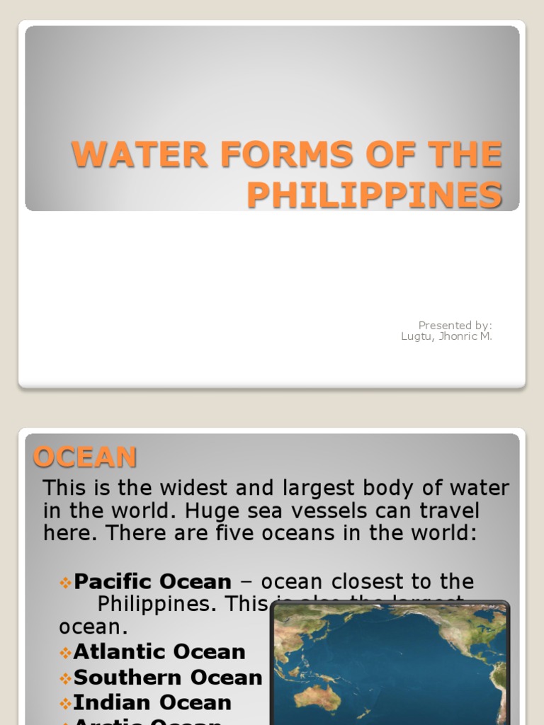Water Forms in the Philippines | PDF | Philippines | Sea