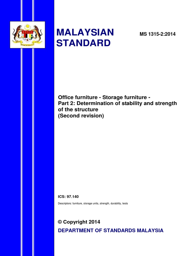 MS 1315 2 2014 Prepdf | PDF | Standardization | Malaysia